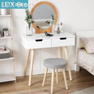 Nordic Dressing Table With Stool And Two Drawers Modern Simp