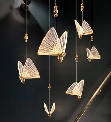 New Butterfly Chandelier Indoor Lighting Nordic Modern Luxur