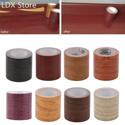 1PC 5M/Roll Realistic Woodgrain Repair Adhensive Duct Tape 8