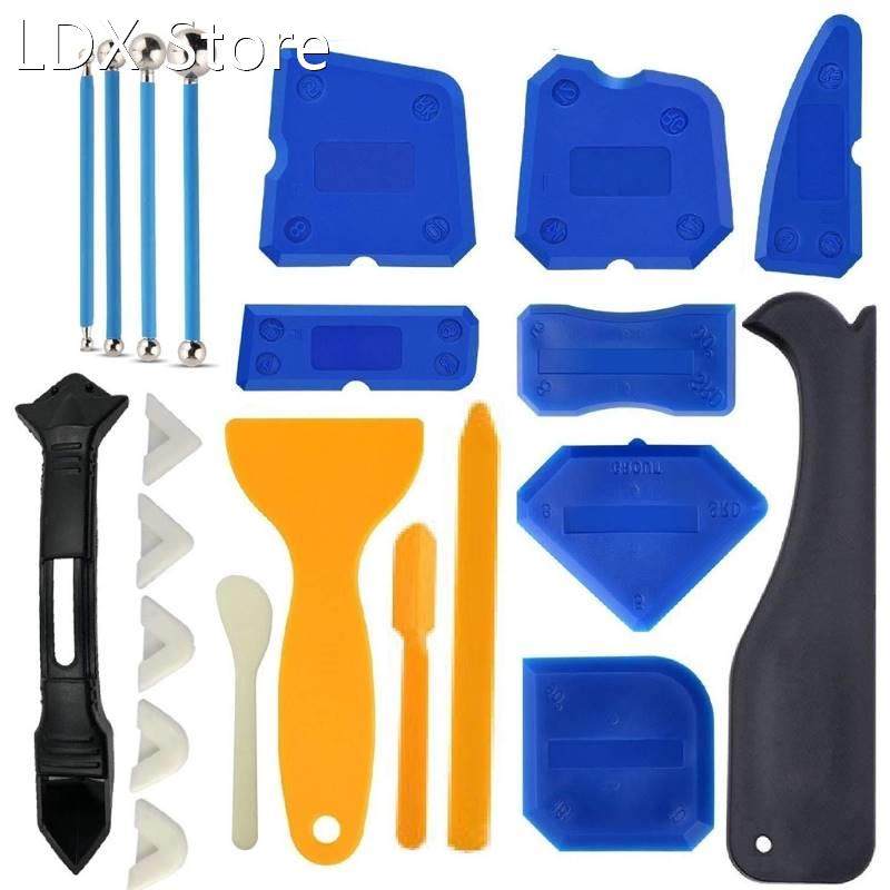22 Pcs Caulking Tool Kit Caulk Caps Sealant Finishing Tool S_虎窝淘