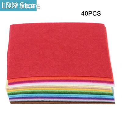 40Pcs 15x15cm Polyester Fabric DIY Material Kindergarten Dec