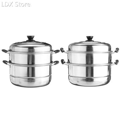 Stainless Steel Three layers Thick Steamer Pot Soup Steam Po