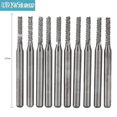New 10pcs 2mm Cemented Carbide End Mill Engraving Bits Carvi