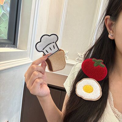 趣味搞怪食物碎发刘海贴