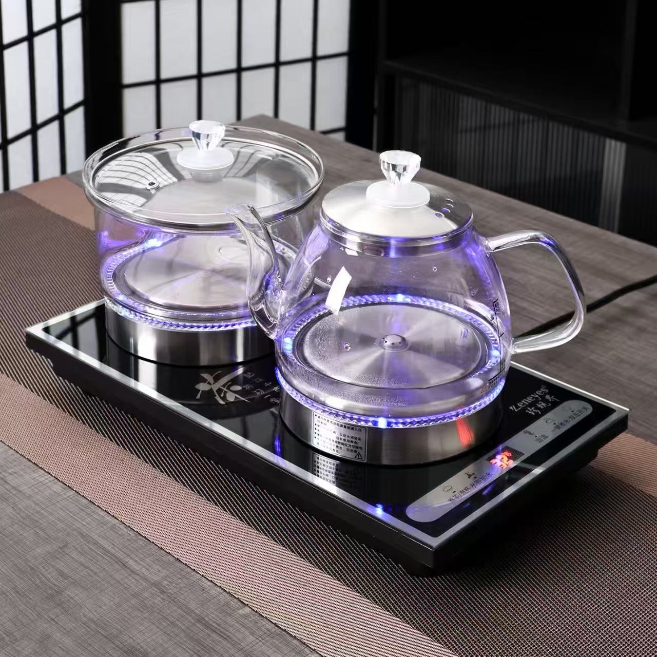煮茶器自动上水壶新款电热水壶电茶炉煮茶烧水壶家用茶具套装冲茶
