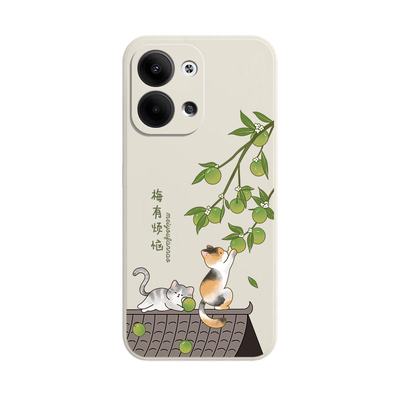 oppoReno9硅胶卡通文字手机壳