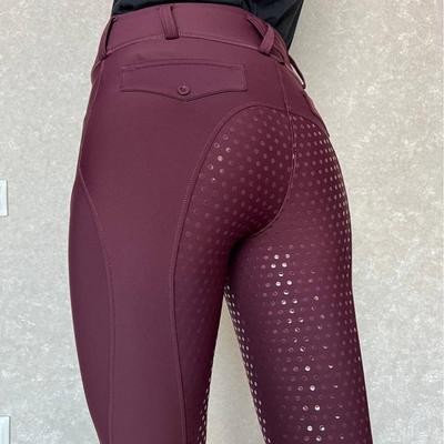 Full seat silicone equestrian pants anti pilling outdoor rid