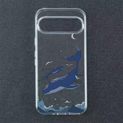 深海鲸鱼Google pixel 8适用于谷歌pixel 6A手机壳高透7Pro防摔软套9pro