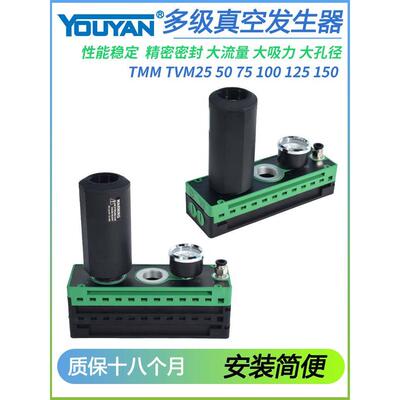 TVM25/50/75/100吸盘1434A负压真空泵TMM真空发生器125/150-1401A