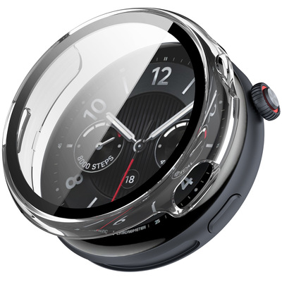 适用vivowatch5保护壳watch5手表镶钻保护套oppo全包壳膜一体钢化膜iqoo watch5手表保护膜智能屏幕表壳贴膜