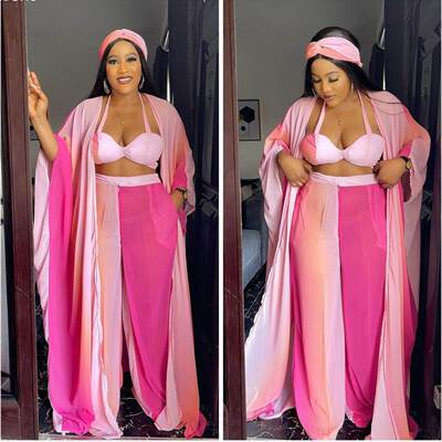 2022非洲女装4件套African Fashion Printed 4 Pieces Suit Women