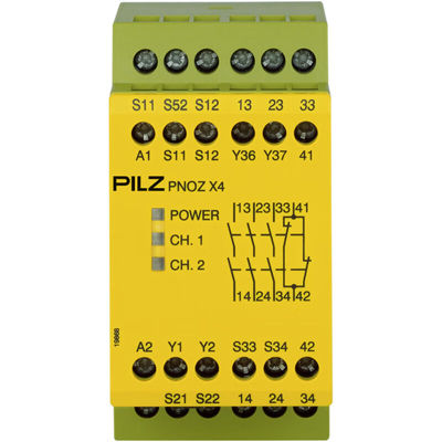 PILZ皮尔兹774730PNOZX424VDC3n/o1n/c安全继电器（独立式）