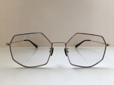 for imagination 29290银色合金不规则多边形眼镜通用平面镜