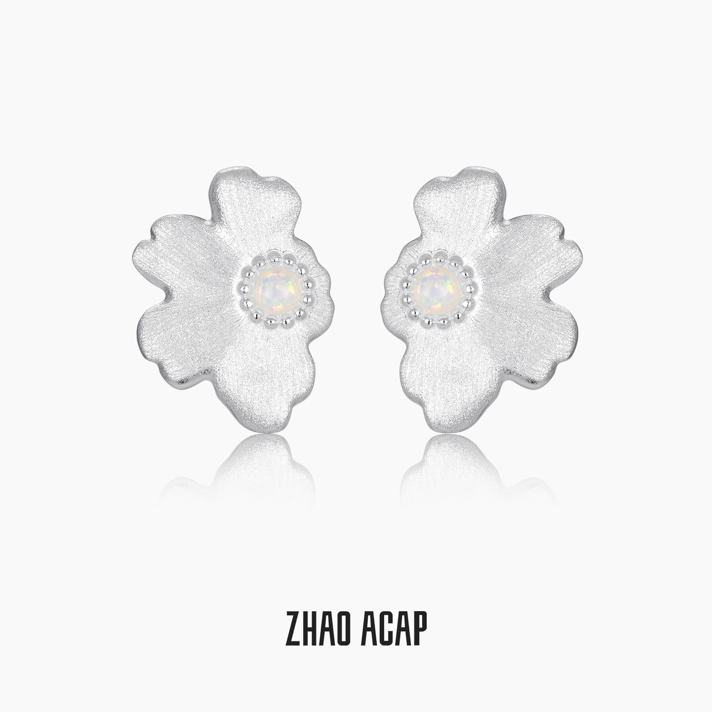 ZHAO ACAP原创设计秘密花园许愿花花耳钉