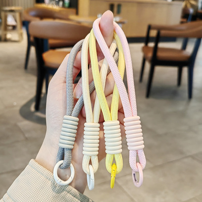 简约风防摔编织绳撞色挂绳钥匙扣手机壳便携手绳diy潮款小众挂件