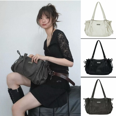 小众ason韩国设计师品牌街头复古风大容量单肩包斜挎包手提包女包