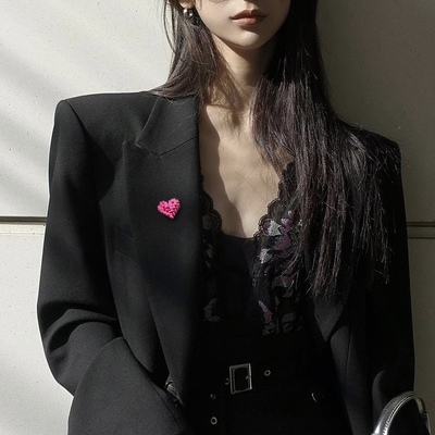 LAPUVAVA桃心饰品配饰3D打印磁吸香座香水胸针徽章