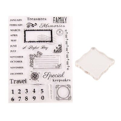 Alphabet Fondant Cake Stamp Mold with Back Plate Pad Reusabl