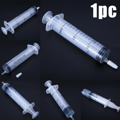 1pc Plastic Measuring Syringe 10ml 50ml 100ml Syringes Witho