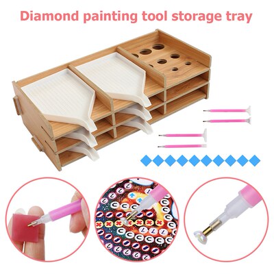 DIY Diamond Painting Tools Wooden Multi-Boat Handmade Diamon
