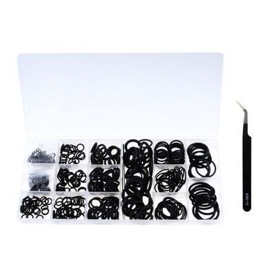 500PCS/Box O Ring Rubber Washer Seals Assortment Black O-Rin