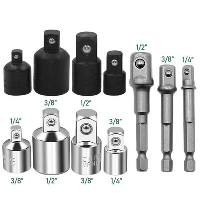 1/4 3/8 1/2 Ratchet Wrench Socket Converter Head Sleeve Adap