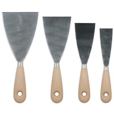 4Pcs Foodservice Scraper Slant Edge Stainless Steel Slant Gr