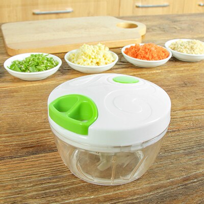 Manual Fruit Vegetable Chopper Food Cutter Grinder Mincer Po