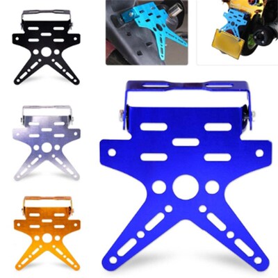 Electroplate Aluminum Alloy Motorcycle Rear License Plate Fr