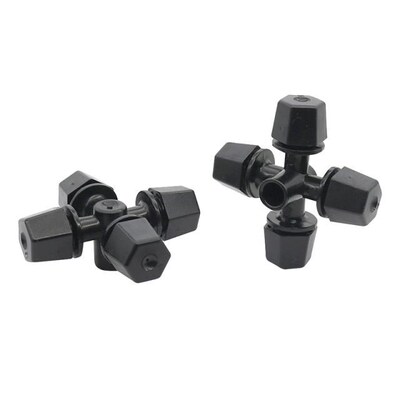 Garden Cross Atomized Nozzle 6  mm Interface Water Fog Green