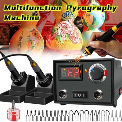 110V/220V Adjustable Temperature Wood Burner Pyrography Pen