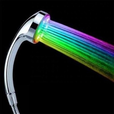 Hot 1pcs 7 Color Hand Shower Handing Led Shower Head No Batt
