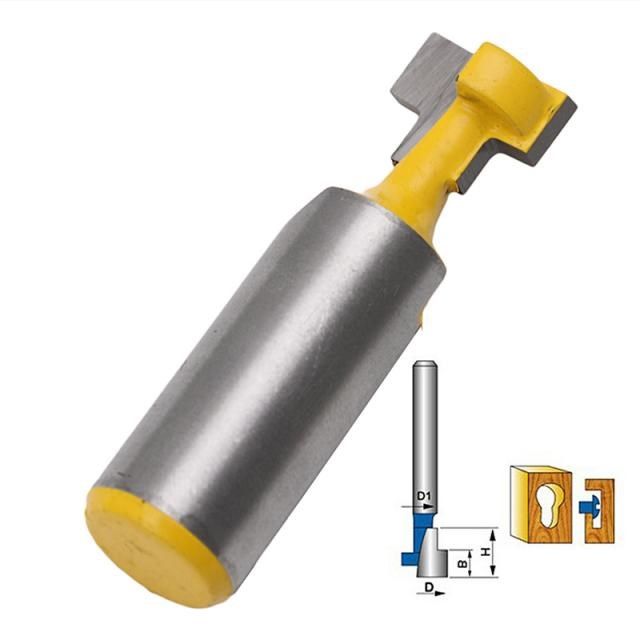 1/2'' T-Slot Cutter Steel Handle Milling Router Bit 1/2'' Sh_虎窝淘