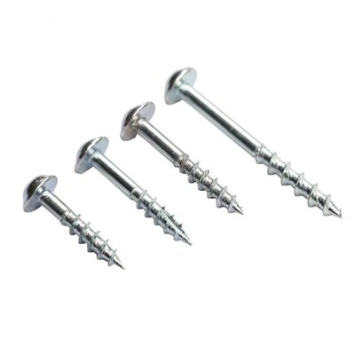 100Pcs Woodworking Antirust Oblique Hole Self-tapping Screws
