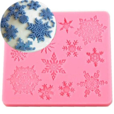 3D christmas decorations snowflake Lace chocolate Party DIY