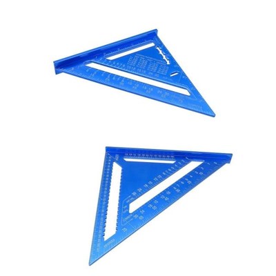7/12 Inch Metric Triangle Angle Ruler Aluminum Alloy Triangu