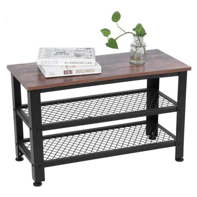 shoe rack 3-Tier Retro Style Shoes Rack Shelf Storage Organi