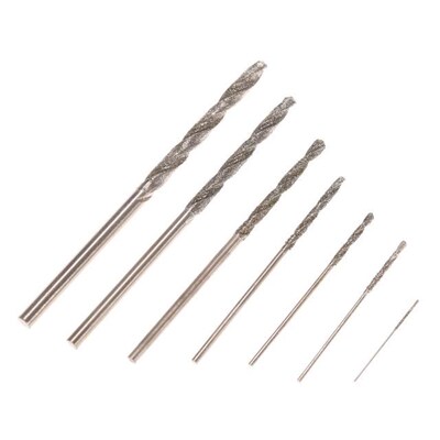 7pcs High Hardness Diamond Coated Twists Drill Bit Set Drill