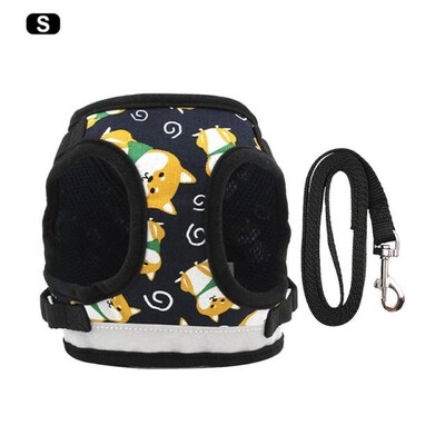 Fashion Cat Harnesses Summer Mesh Pet Harness And Leash Set