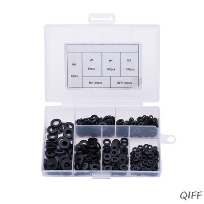 Carbon Steel Flat Machine Washer Plain Black Washer Furnitur