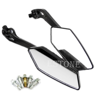New Useful Universal Scooter Rearview Mirrors Pair Moped ATV