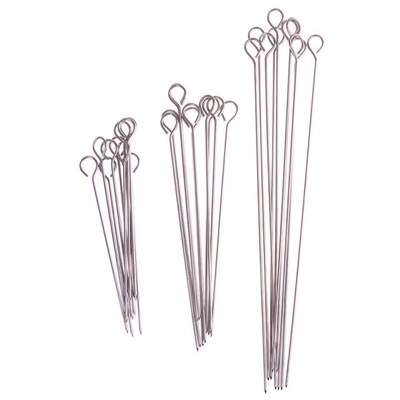 10pcs Outdoor Camping Picnic Meat Goose Round Roast Skewers
