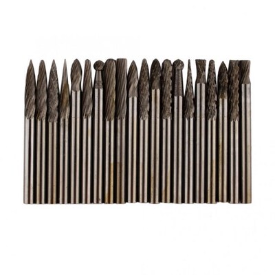 20pcs 1/8''(3mm) Shank Tungsten Carbide Rotatory Files Burrs