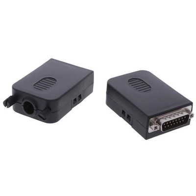 HUXUAN New 1PC DB15 D-SUB 2 Row 15 Pin Plug Breakout Termina