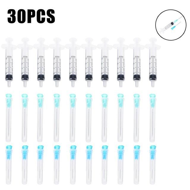 10pcs 2ml Injection Syringe With 10pcs 21G Drawing Needles 1_虎窝淘