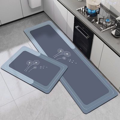 P66D厨房专用硅藻泥软地垫防水防油吸水耐脏门口脚垫可擦免洗防滑