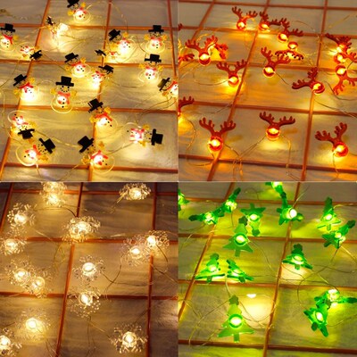 Battery Snow Flakes String Light  Merry?Christmas Decoration