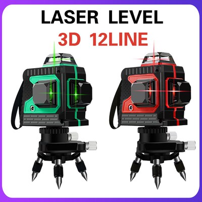 12 Lines 3D Green Laser Levels Self-Leveling 360  rotary ver