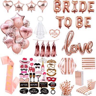 Wedding Decoration Rose Gold Bride To Be Letter Foil Balloon