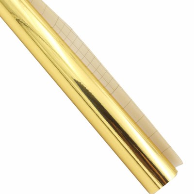 152cm Gold Vinyl Wrap Chrome Foil Sticker Mirror Covering F